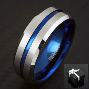 Thin Blue Line Ring, Police Officer Gift, Back the Blue Ring - Etsy