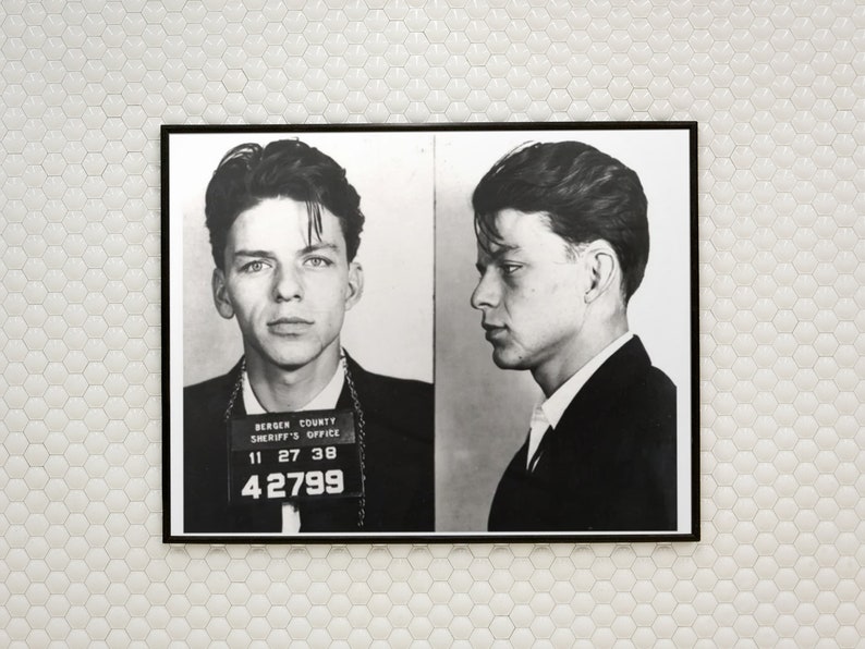 Frank Sinatra Mugshot Poster - Etsy