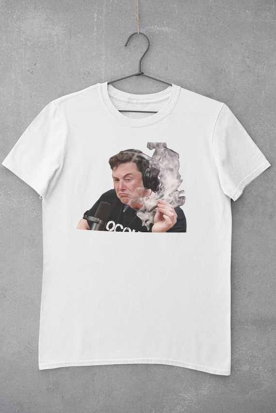 Elon Musk Smoking on Joe Rogan Shirt - Etsy