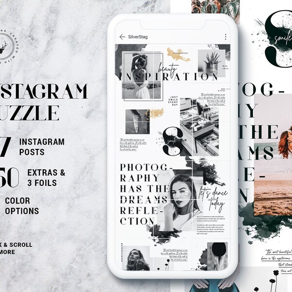 Instagram Magazine Template - Etsy