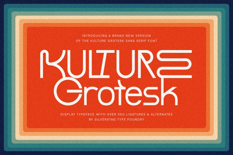 Kulture Grotesk V2 - Modern Display Typeface - Etsy