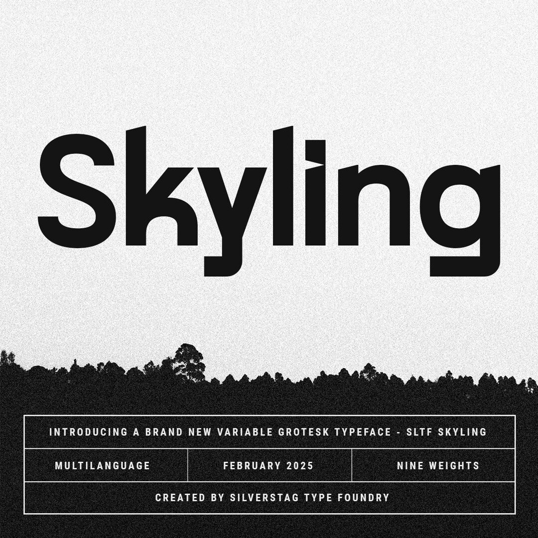 SLTF Skyling - Geometric Grotesk Sans Serif Typeface - Etsy