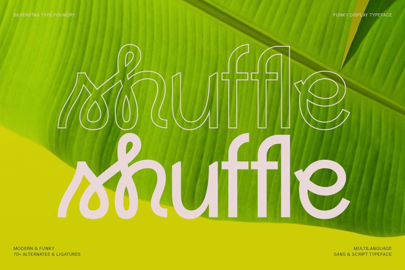 Lightshift - A Funky Display Typeface - Etsy