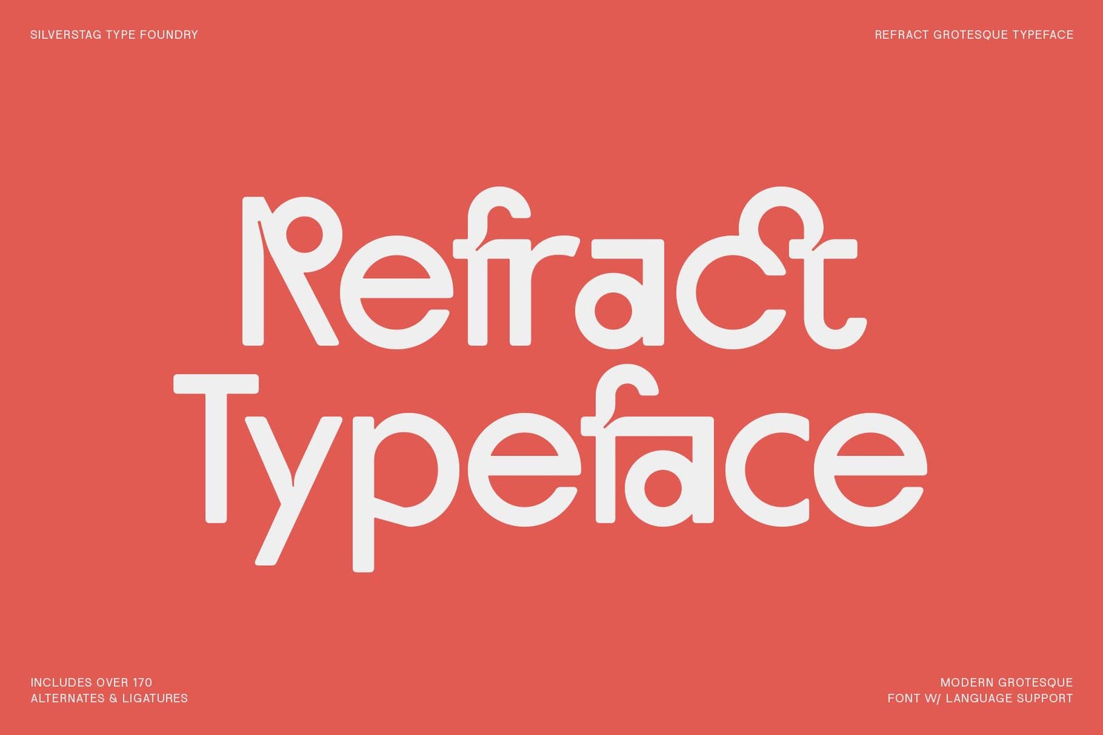 Refract - Edgy Grotesque Font Family - Etsy