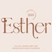 Esther Stylish Ligature Serif Font - Etsy