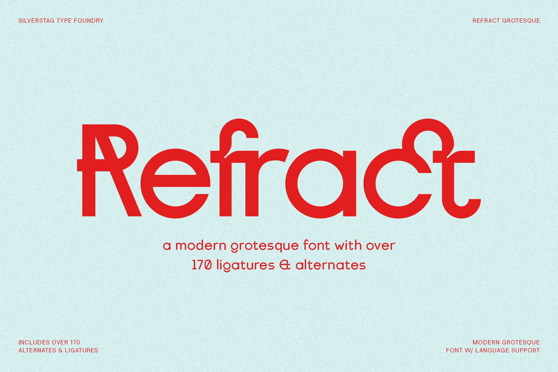 Refract - A Modern Grotesque Font - Etsy