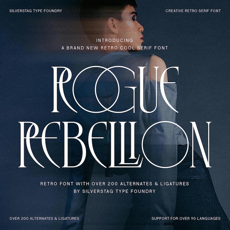 SLTF Rogue Rebellion - Ligature Serif Font - Etsy