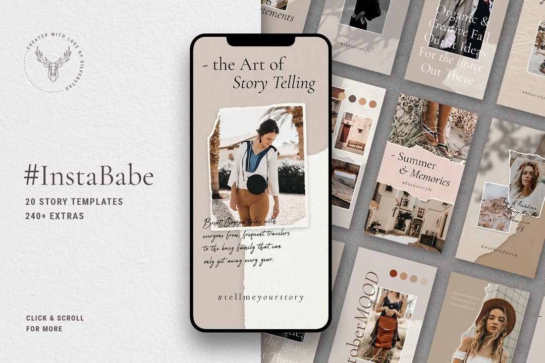 Instababe Instagram Story Templates Creative Wedding - Etsy