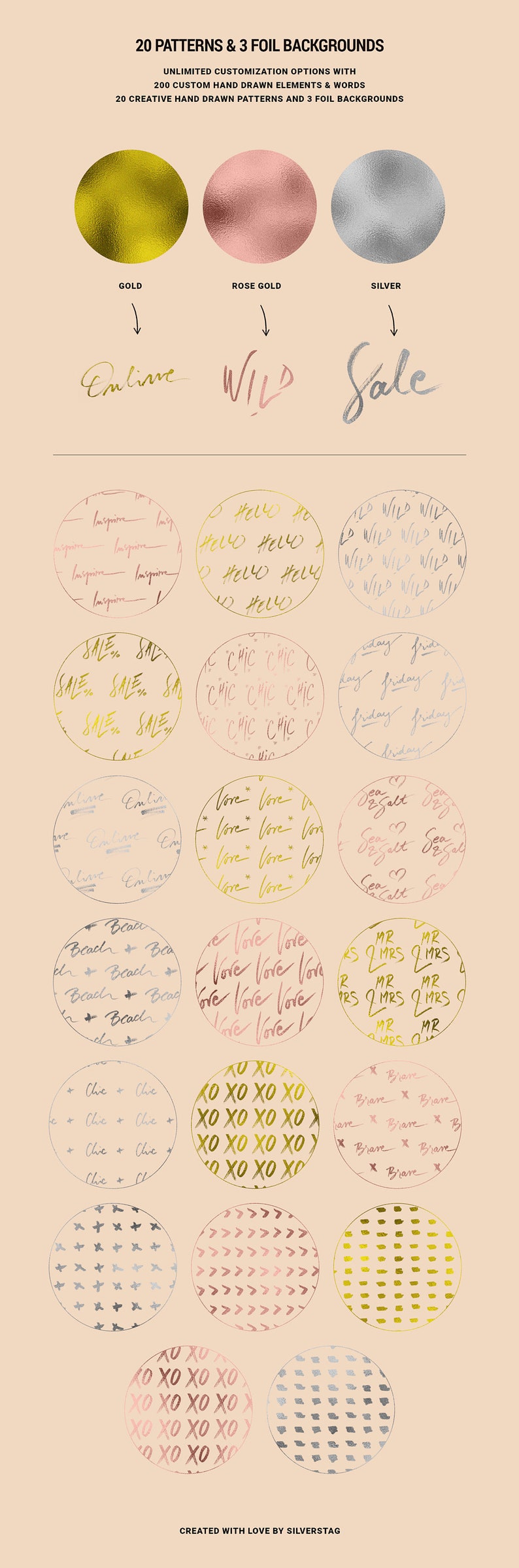 CANVA Rose Gold Instagram Stories Canva Creative Gold Rose | Etsy