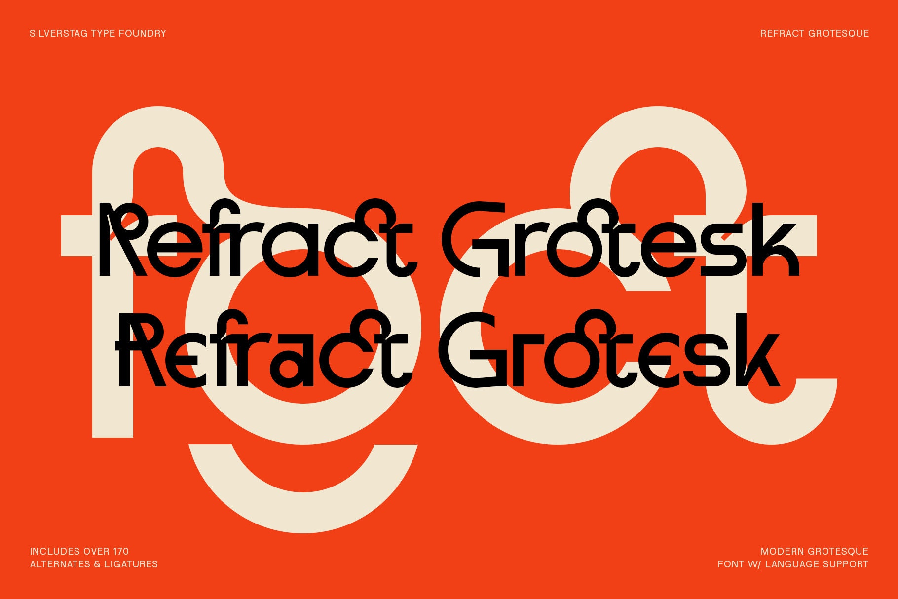 Refract - A Modern Grotesque Font - Etsy