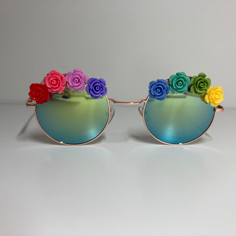 Flower Sunglasses - Etsy