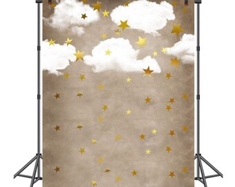 Gold star backdrop | Etsy