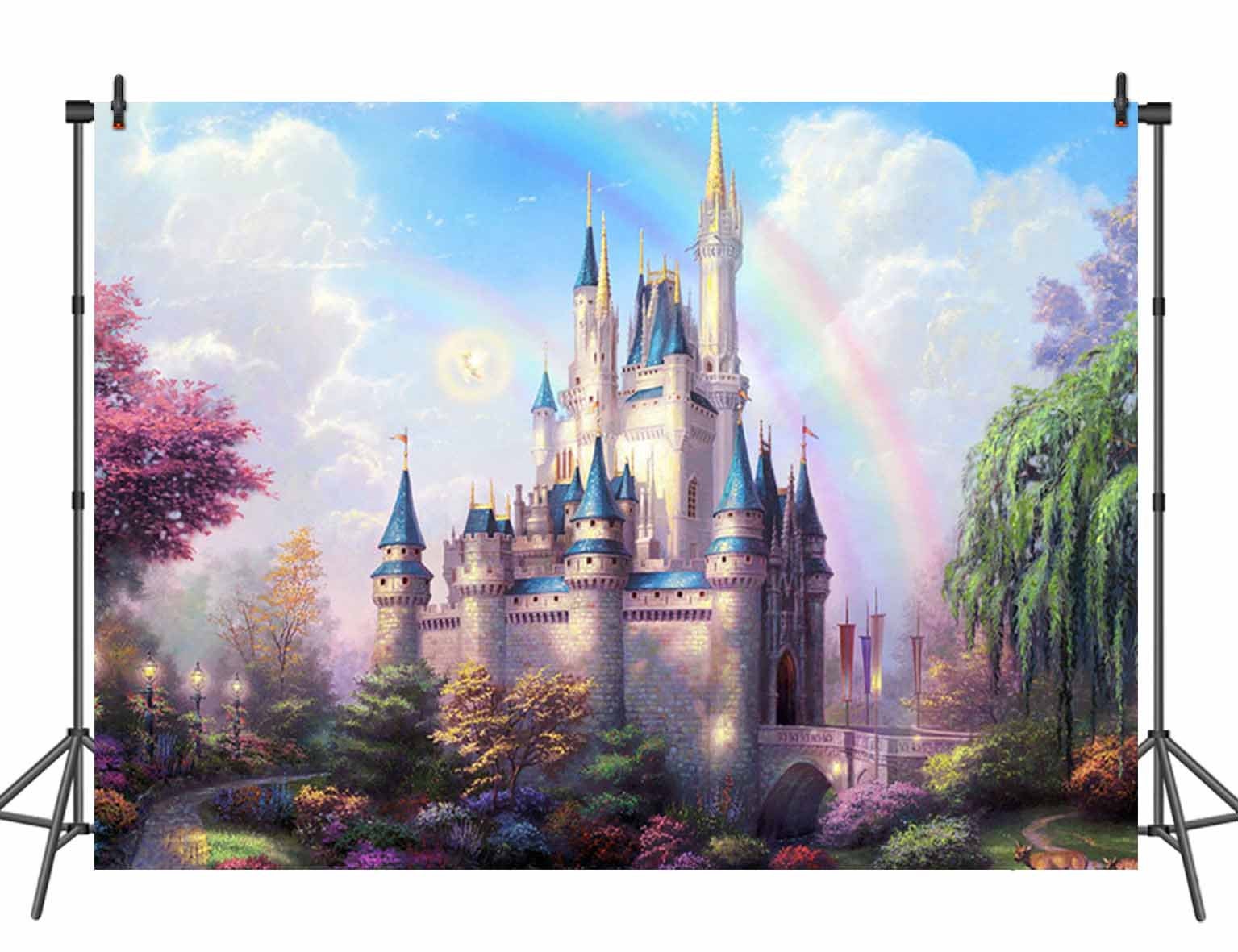 Cinderella Castle Photography Backdrop Children Birthday Baby | Etsy