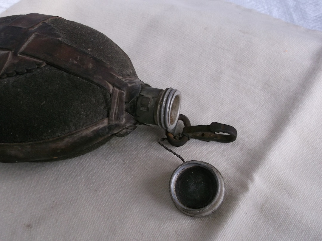Aluminum Soldier Flask From the First World War, Antique Flask, WW1 ...