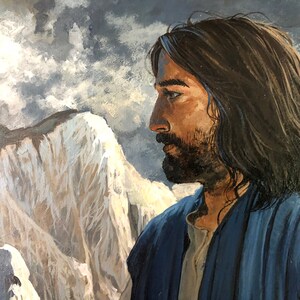 Original Art - the Righteous Right Hand - Painting of Jesus - Etsy