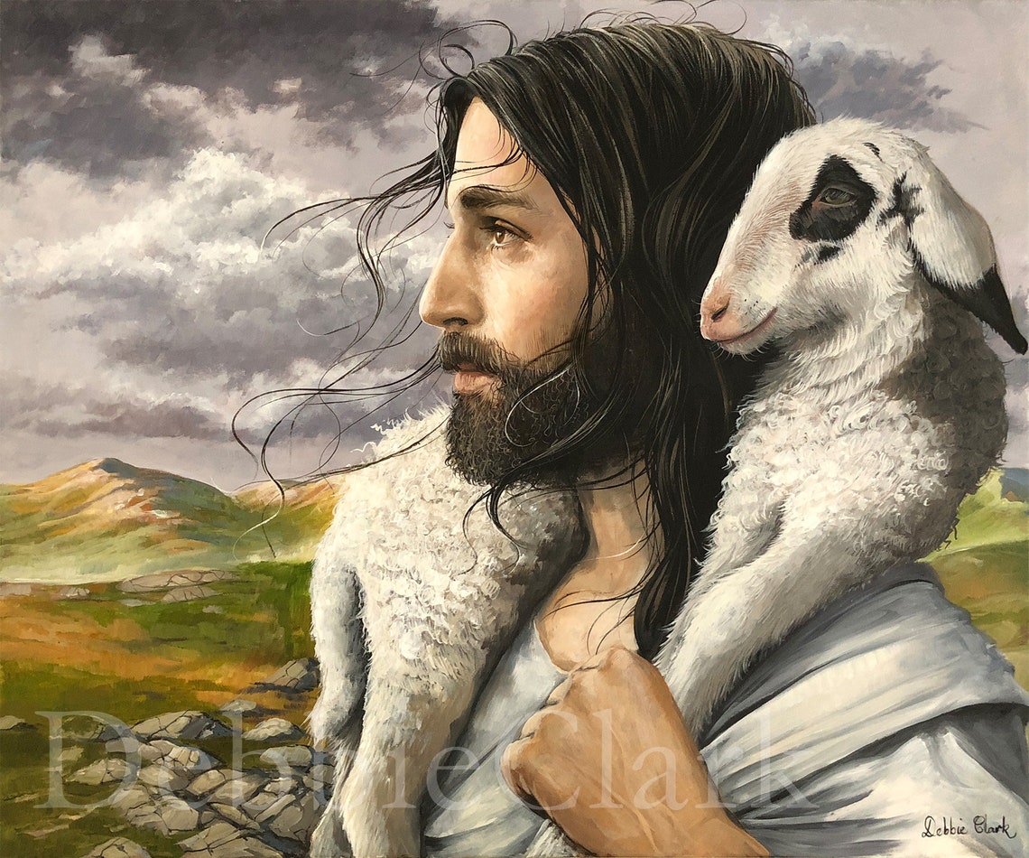 Jesus Carries His Sheep Giclee Art Print Christian Art - Etsy