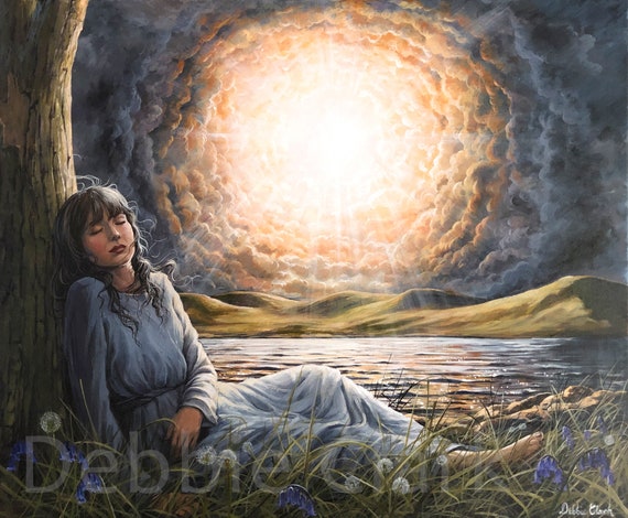 Original Art Time to Wake up Acrylic Painting on Stretched - Etsy