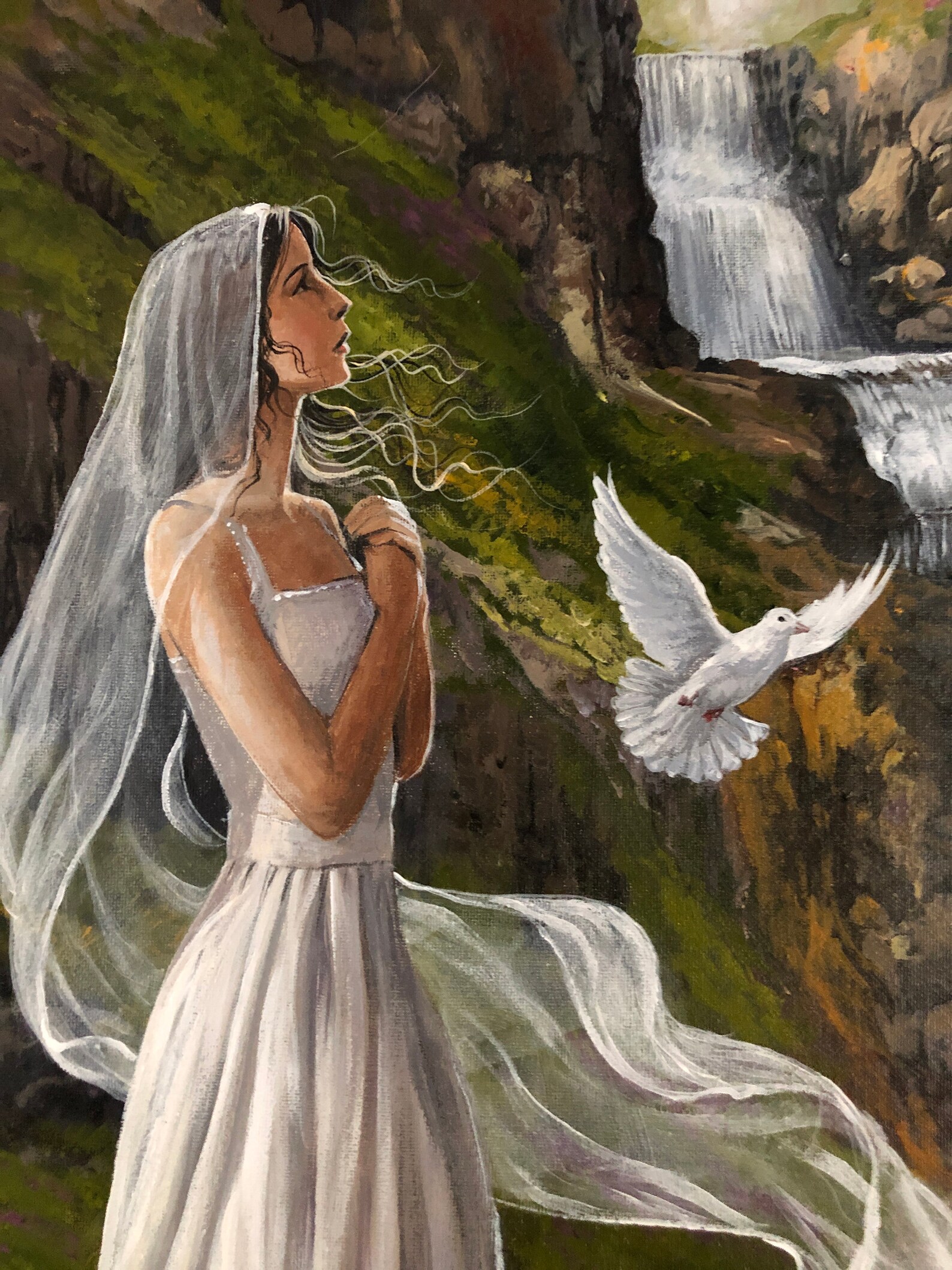 Original Art Spirit and the Bride Christian Art - Etsy