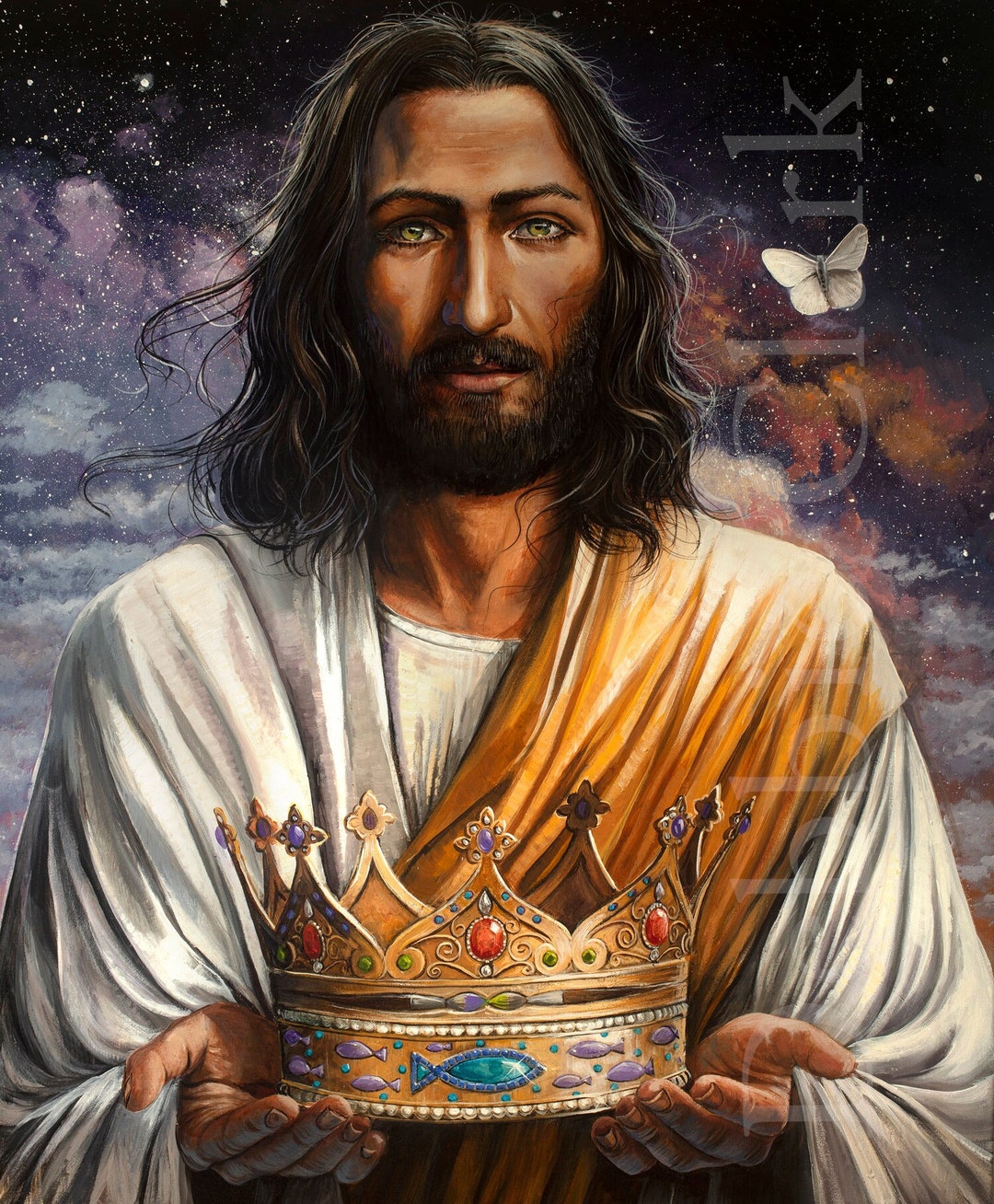 Limited Edition Print A2 - Crown of Glory - Jesus Art - Etsy