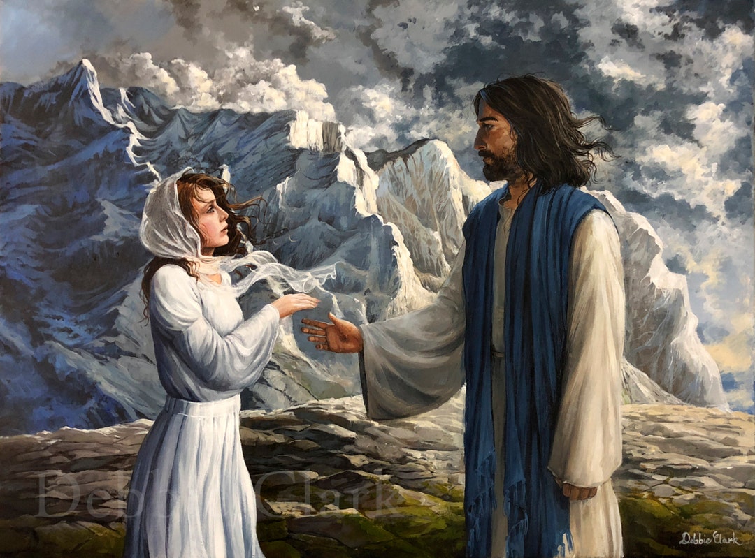 Original Art - the Righteous Right Hand - Painting of Jesus - Etsy