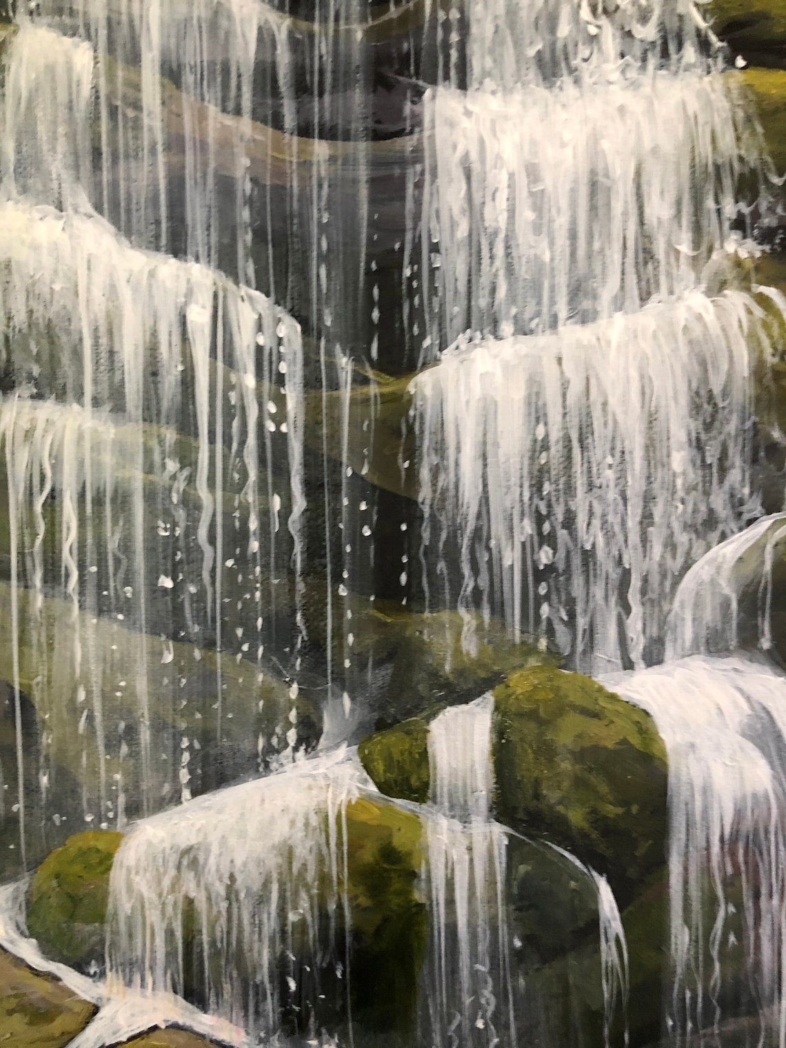 Waterfall of Living Water Art Print Christian Art 11 | Etsy