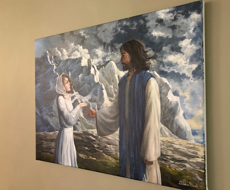 Original Art the Righteous Right Hand Painting of Jesus - Etsy