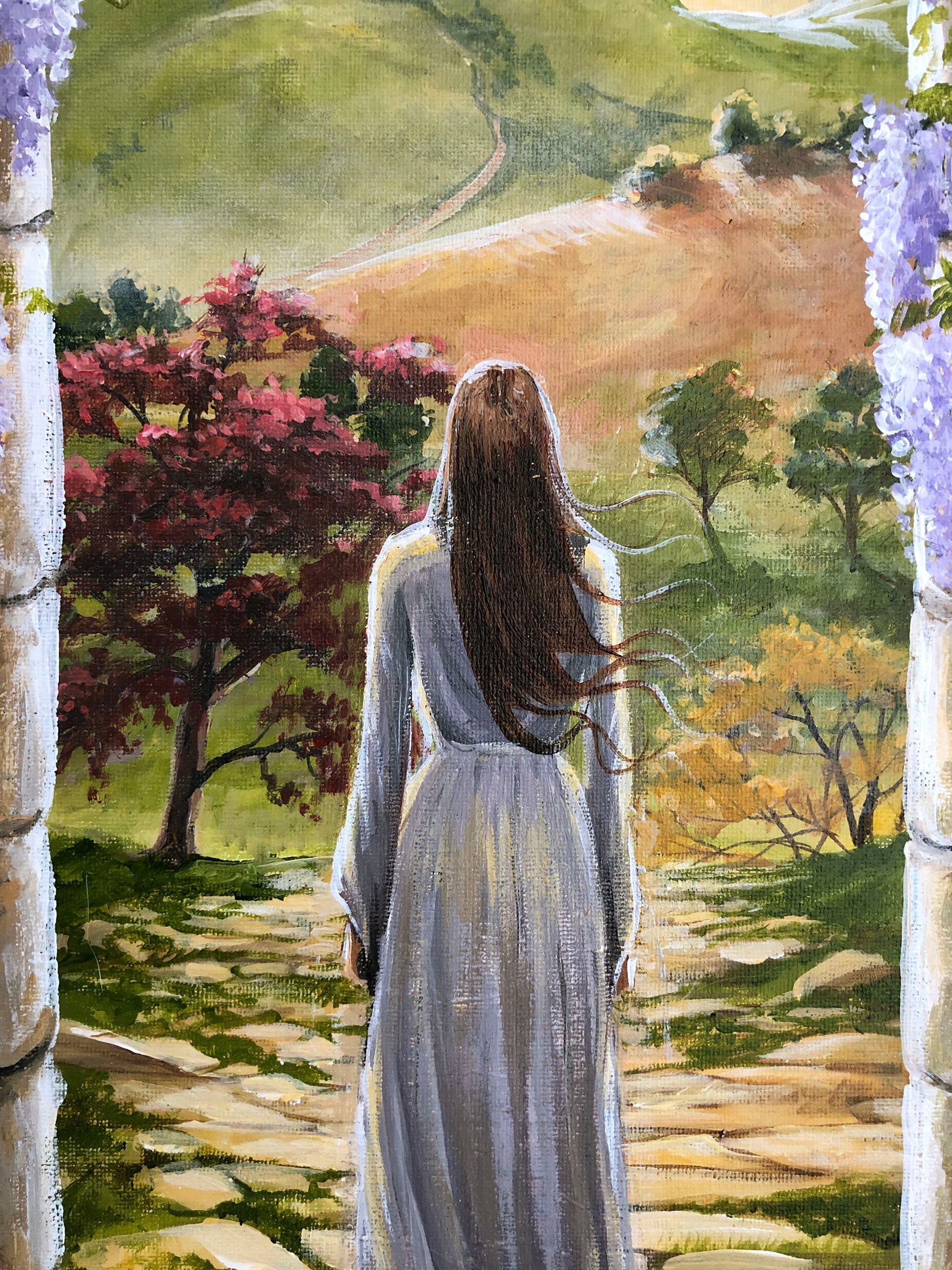 Original Art Entrance to Eternity Christian Art Acrylic - Etsy UK