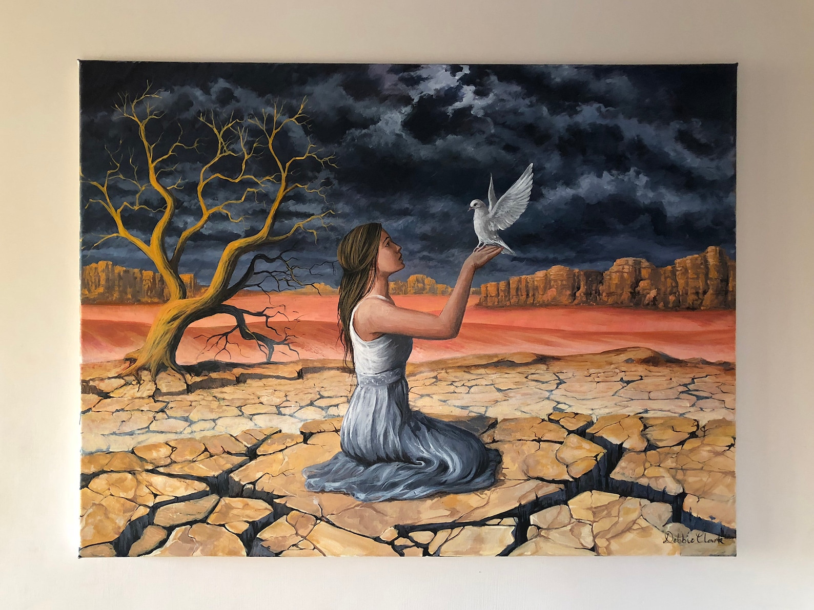 Original Art Peace in Faith Acrylic on Canvas Painting - Etsy