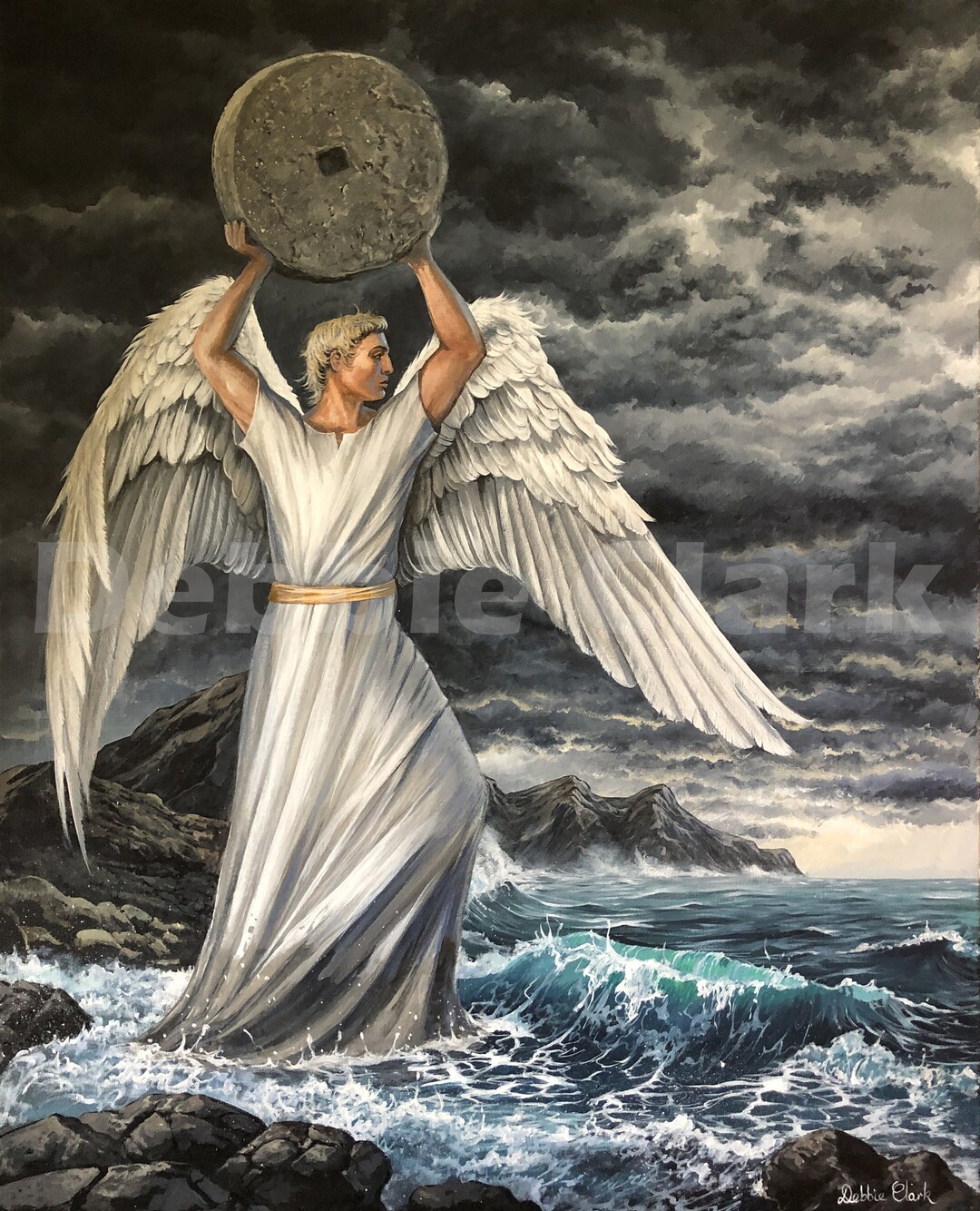 Original Art - the Great Millstone - Christian Art - Etsy