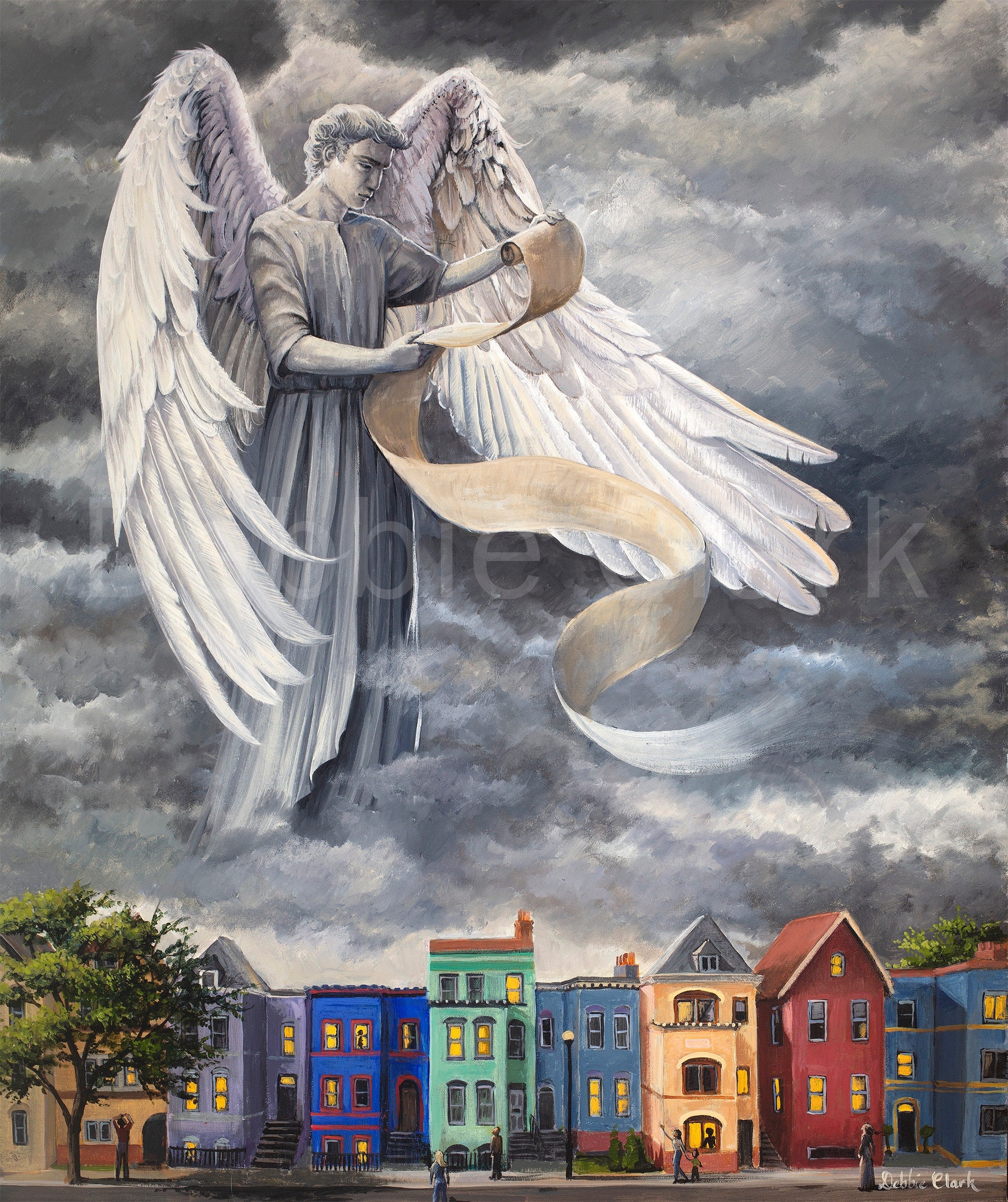 Giclee Art Print the Proclaimation Angel Art 11 X 14 - Etsy