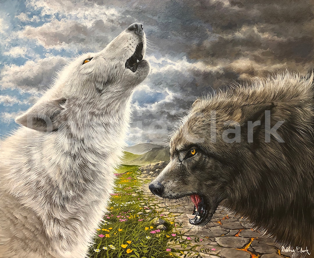 ART PRINT A3 - the Two Wolves - Giclee Print - Etsy