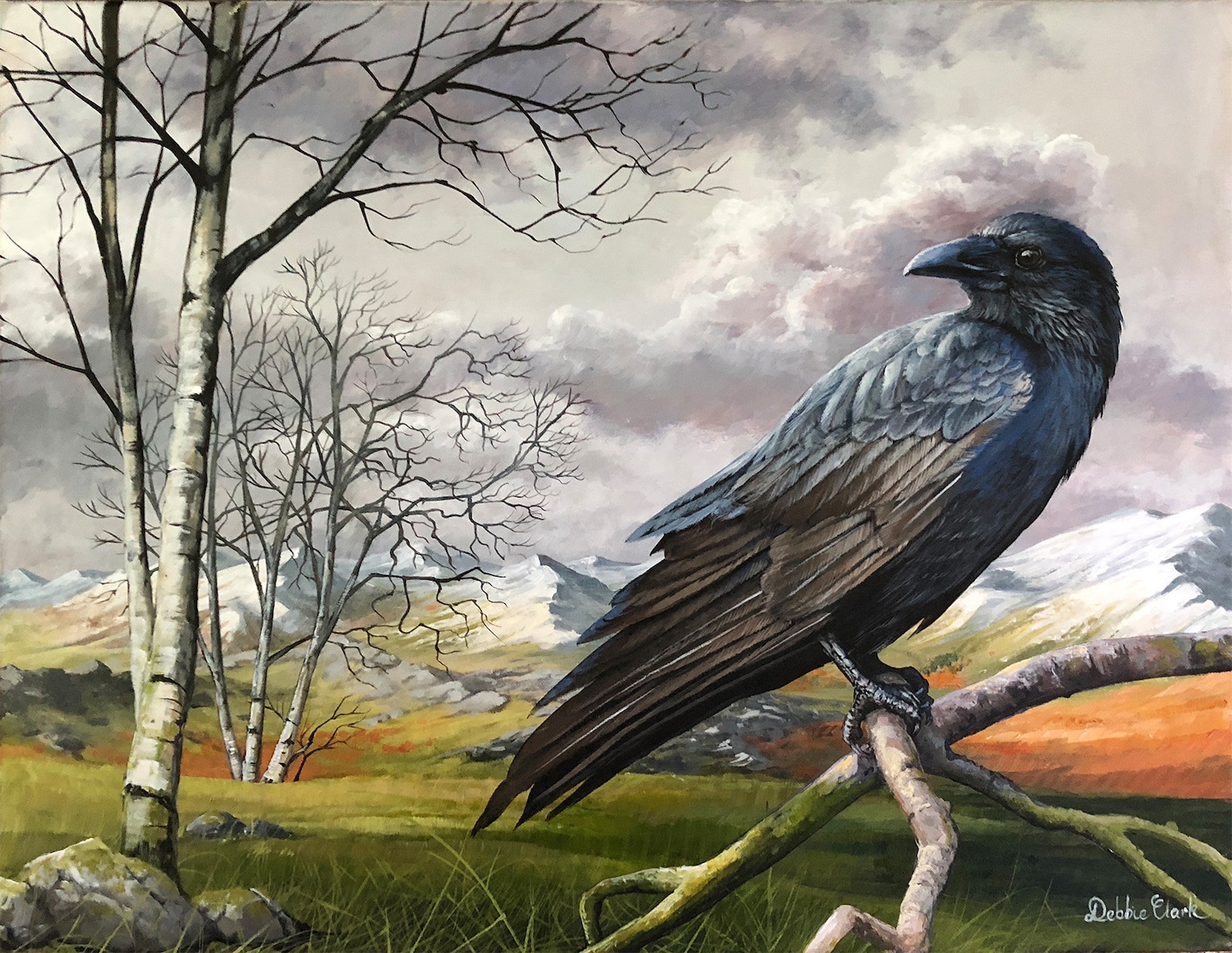 The Winter Raven Art Print Wildlife Art High Quality - Etsy