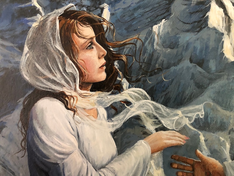 Original Art the Righteous Right Hand Painting of Jesus - Etsy