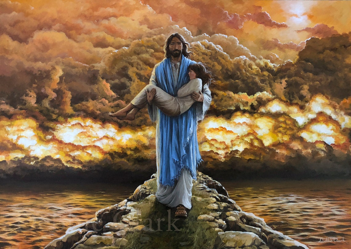 Art Print on A2 Jesus Saves Christian Art Limited - Etsy