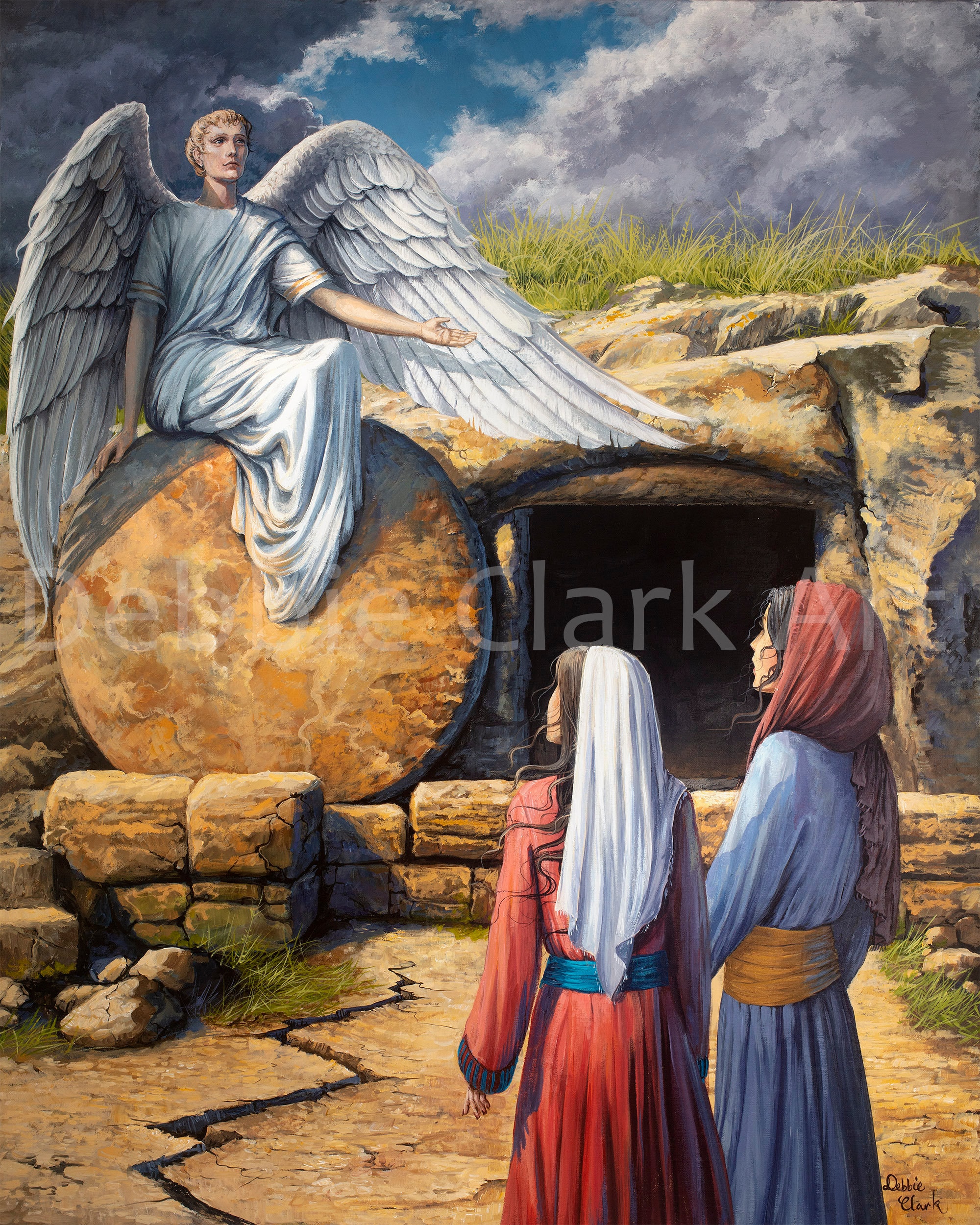 Jesus Empty Tomb With Angel