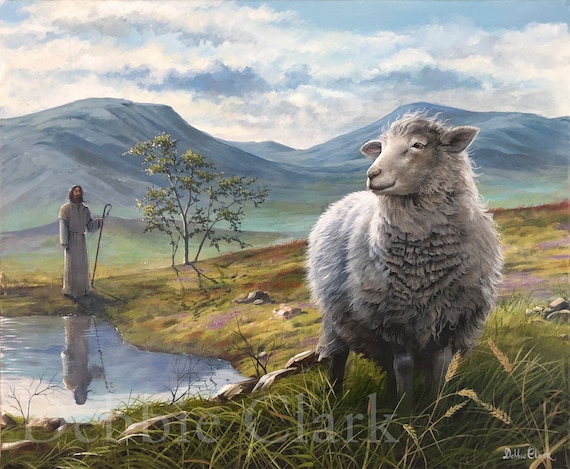 The Lord is My Shepherd Giclee Art Print Christian Art | Etsy UK
