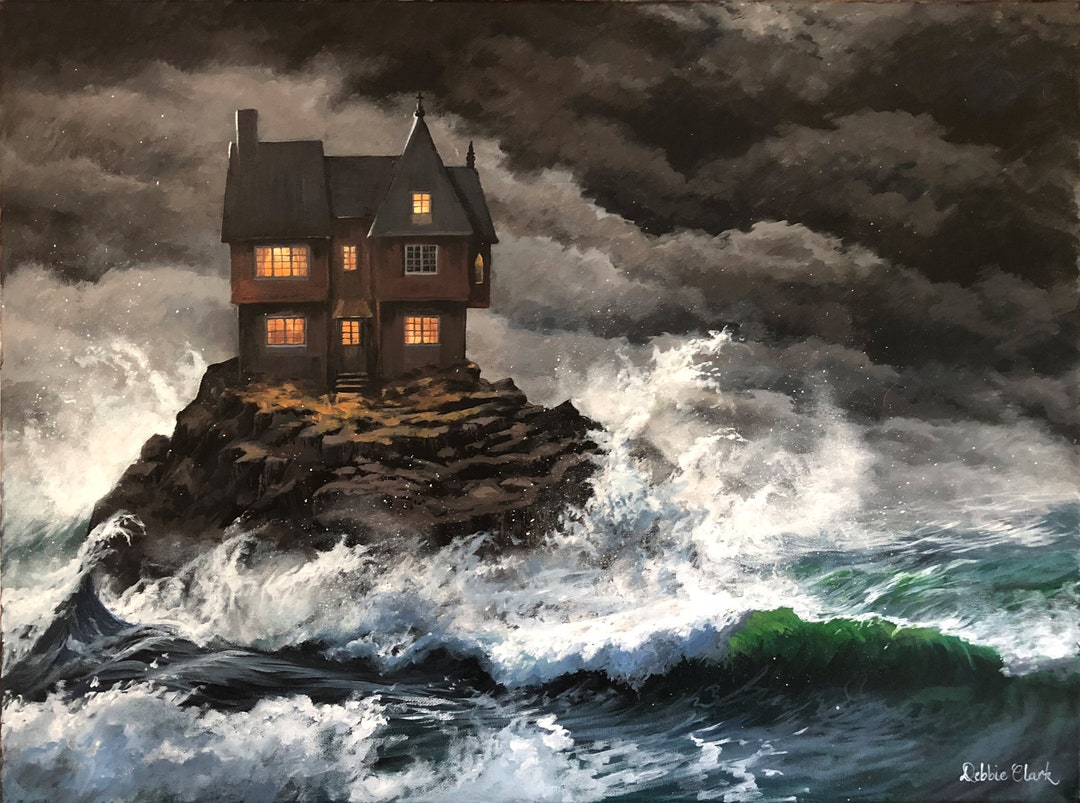 House Built on a Rock Art Print - Art Print by Christian Artist ...