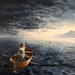 Original Art Lost at Sea Christian Art Acrylic Painting on Canvas - Etsy