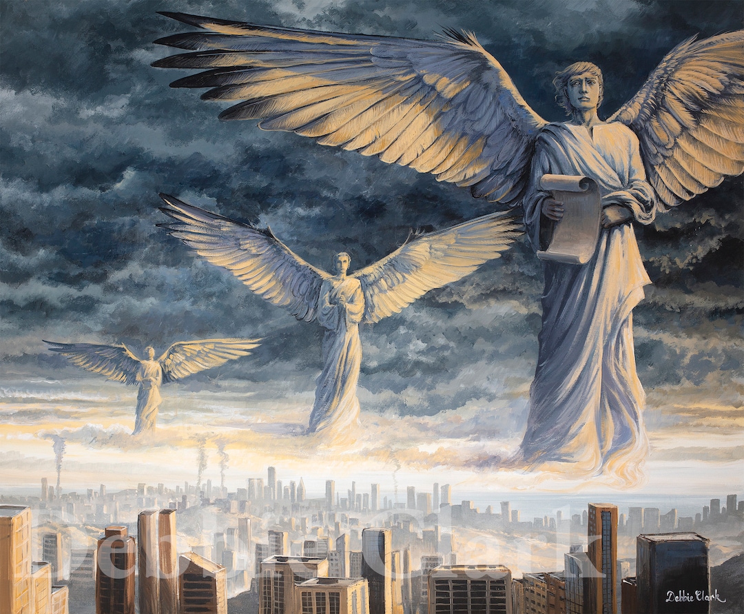 Angels of Revelation - Giclee Art Print - Christian Art 11" X 14" - Etsy