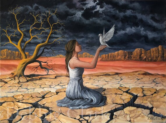 Original Art Peace in Faith Acrylic on canvas painting | Etsy
