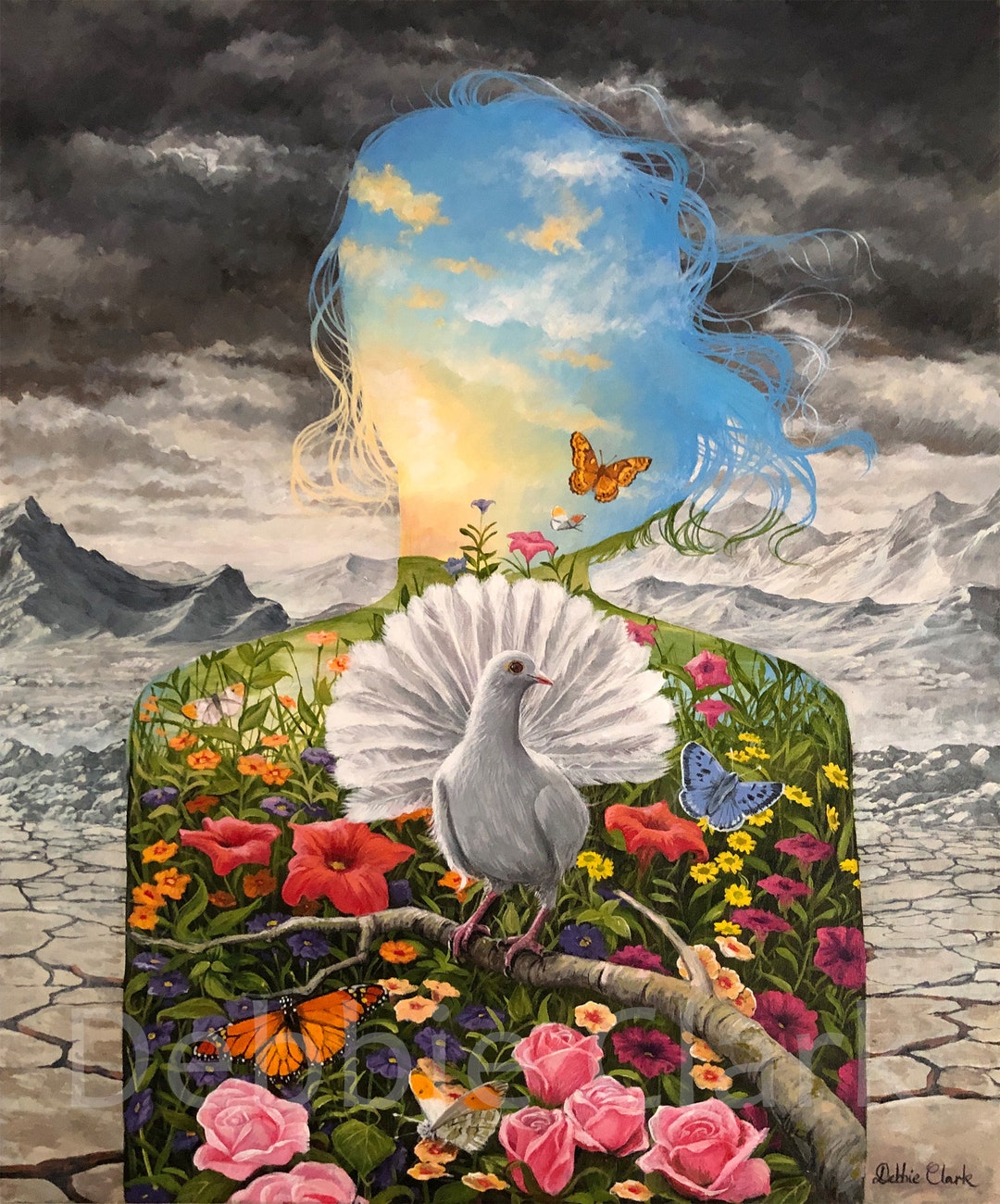 Giclee Art Print on A3 - Born Again- Christian Art - Etsy