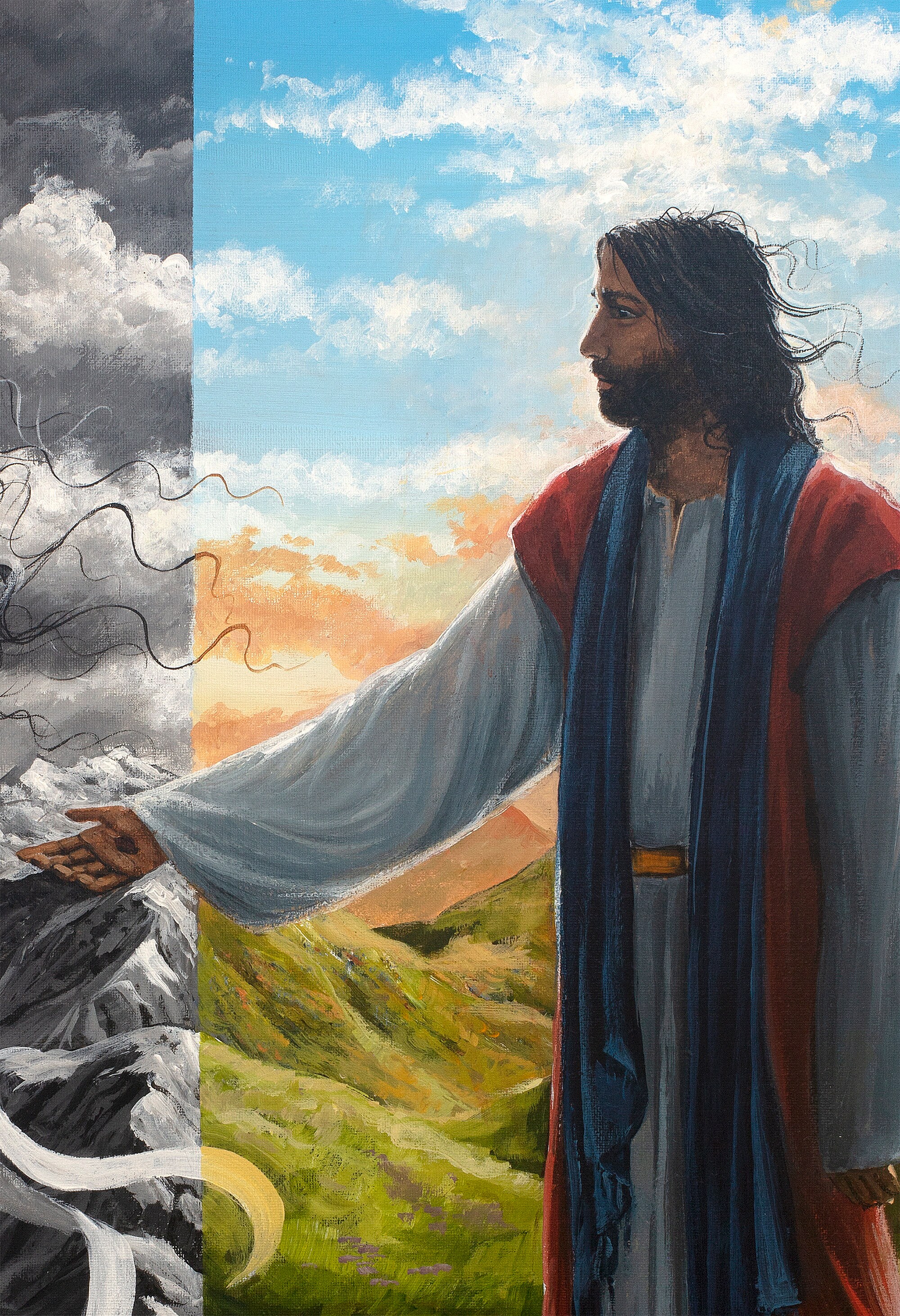 Original Art Seeking Jesus Christian Art - Etsy UK