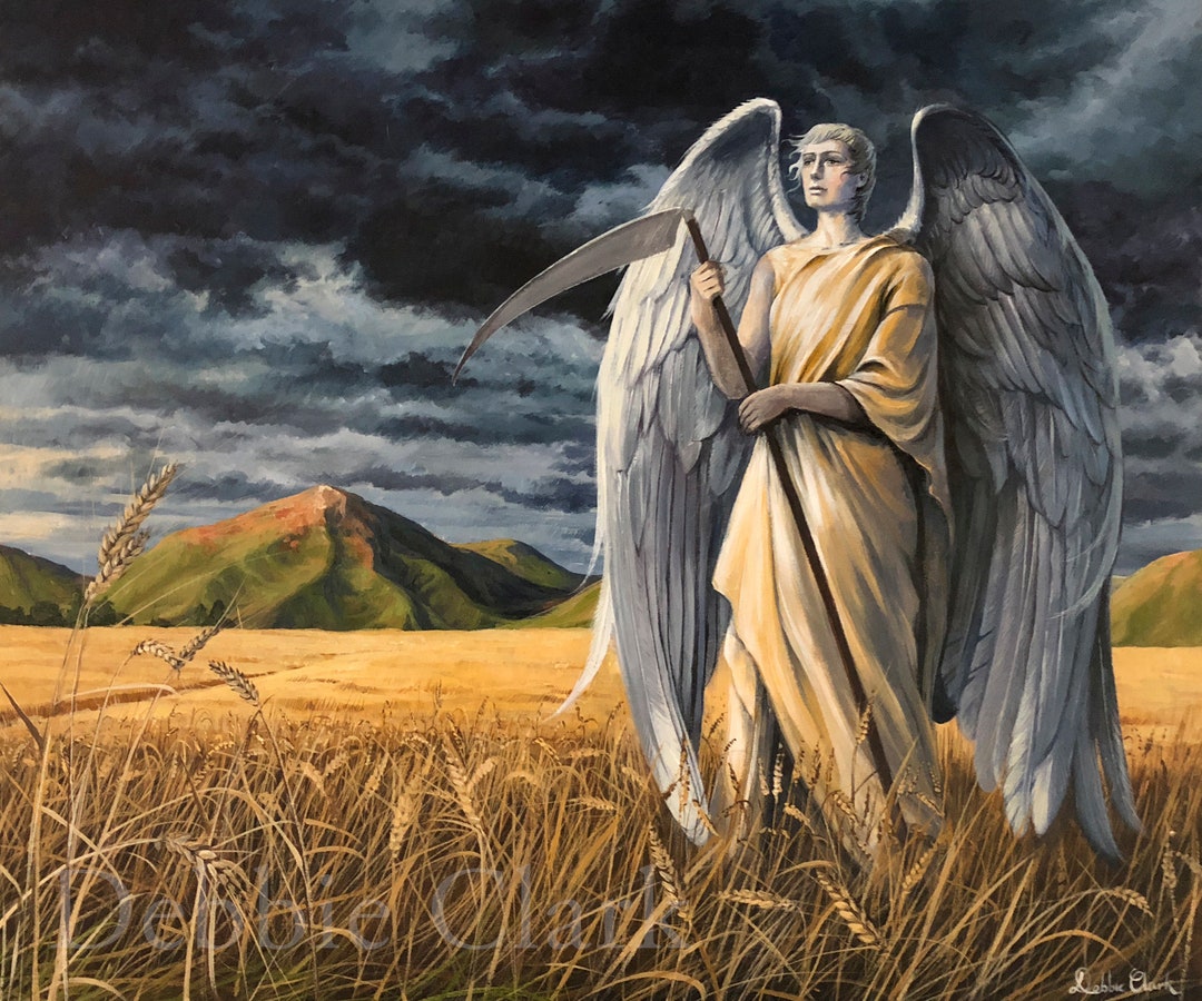 Angel of the Harvest - Giclee Art Print - Christian Art - 11" X 13 ...