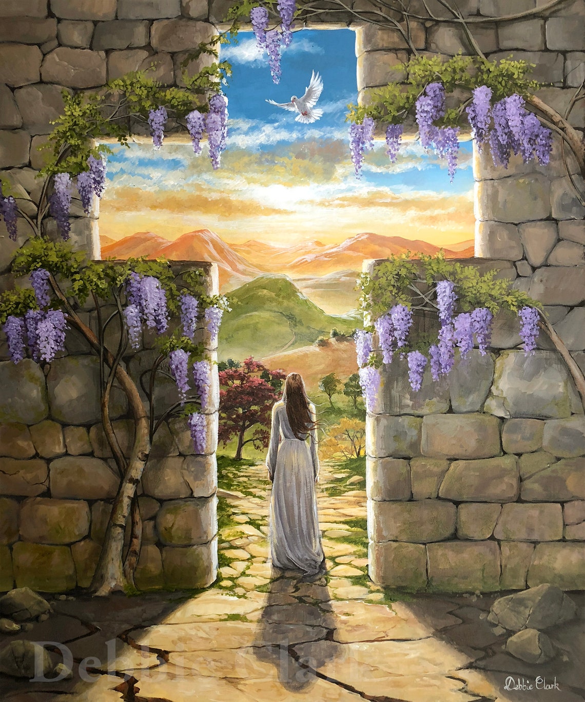 Original Art Entrance to Eternity Christian Art Acrylic - Etsy UK