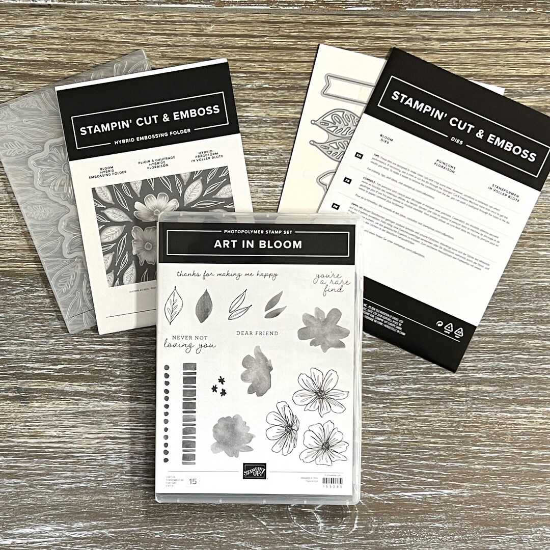 Stampin' up STAMP BUNDLE | Retired, Used, Art in Bloom Includes Stamp ...