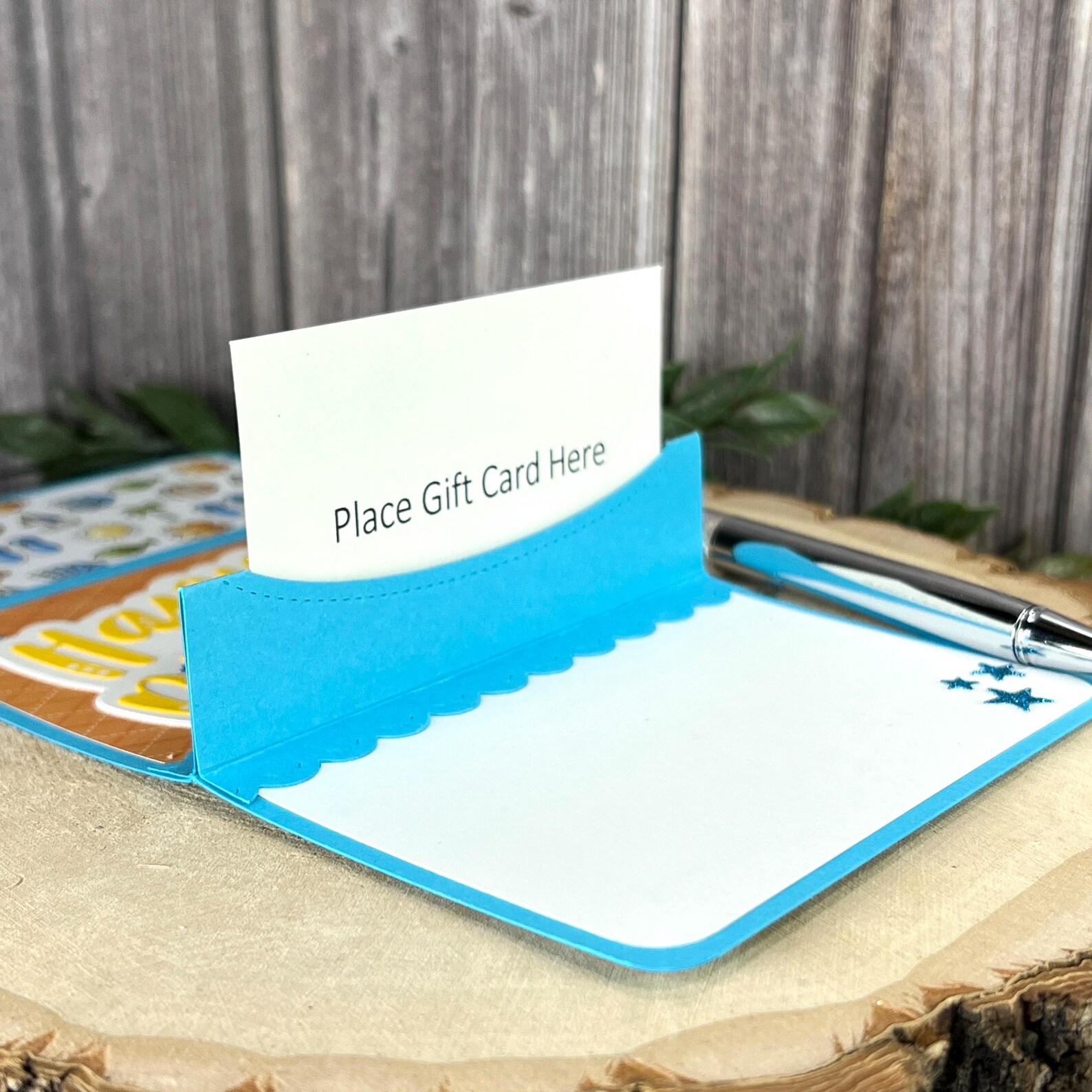 Beach Theme Birthday Gift Card Holder With Glitter - Etsy