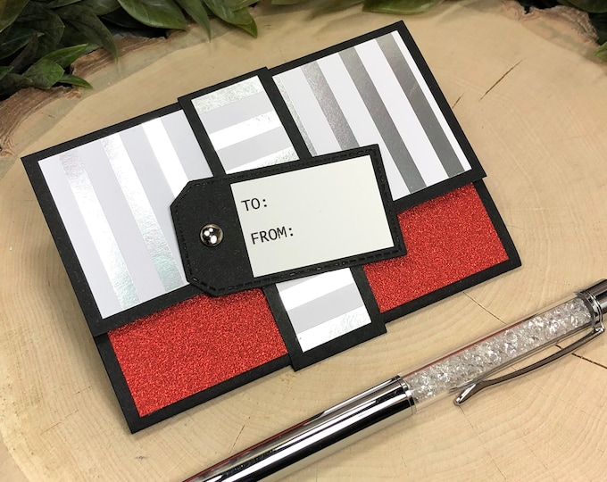GRADUATION Gift Card Holder | Red and Silver Money Gift - Etsy