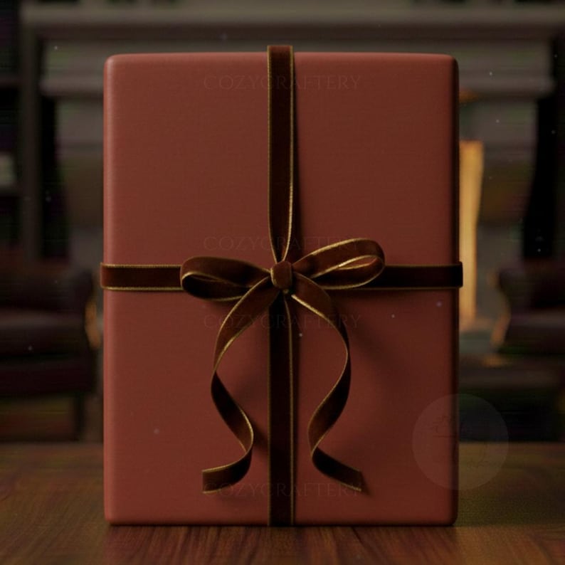 Luxury Rust Brown Gift Wrapping Paper for Holiday Gift Wrapping ...
