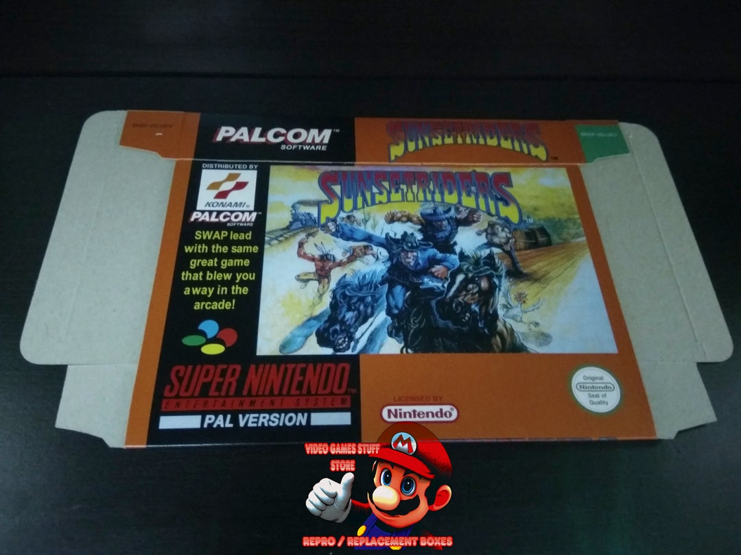 Sunset Riders SNES / Super NES Repro Box / Replacement Box - Etsy