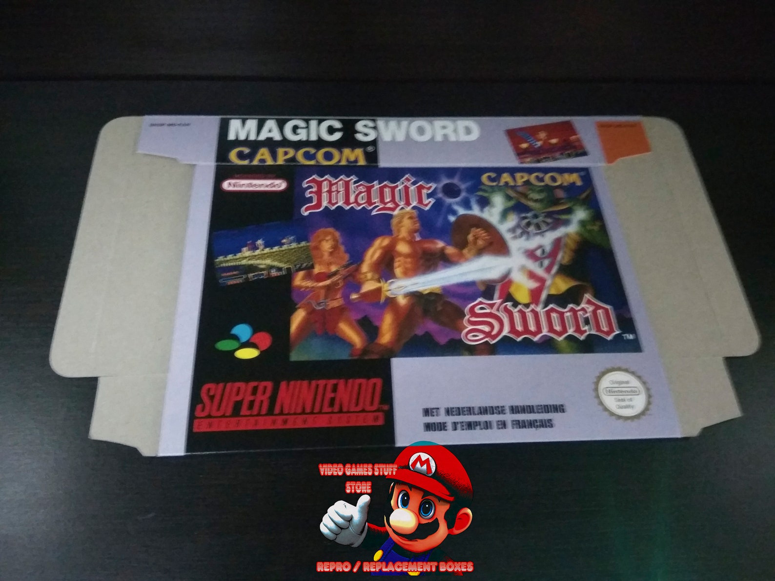 Magic Sword SNES / Super NES Repro Box / Replacement Box | Etsy